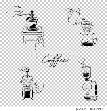 Illustration to extract coffee - Stock Illustration [86199993] - PIXTA