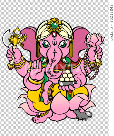 Ganesha and Mouse - Stock Illustration [86212848] - PIXTA