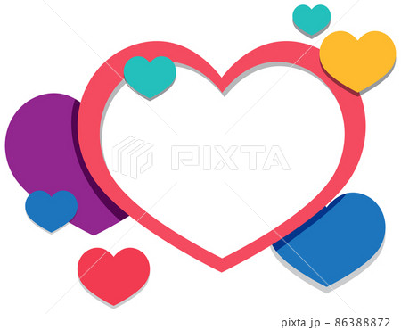 rs_nu_heart1-01.epsのイラスト素材 [86388872] - PIXTA