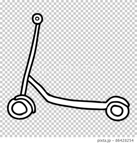 Line art illustration of kickboard - Stock Illustration [86428254] - PIXTA