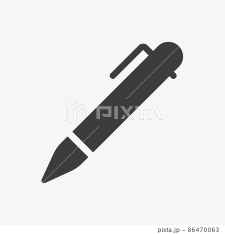 Pen vector icon isolated on white background.のイラスト素材 [86470063] - PIXTA
