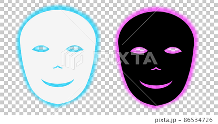 Front and back masks - Stock Illustration [86534726] - PIXTA