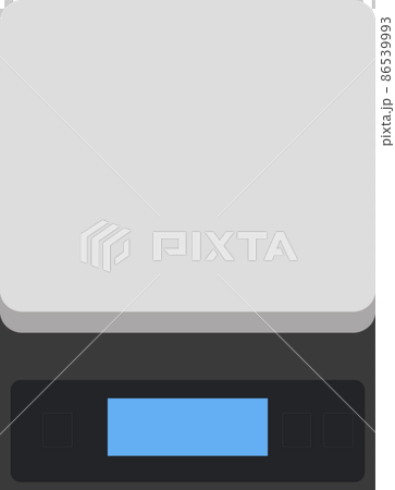 Scale Digital scale Kitchen scale illustration... - Stock Illustration ...