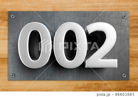 number 002.のイラスト素材 [86601665] - PIXTA