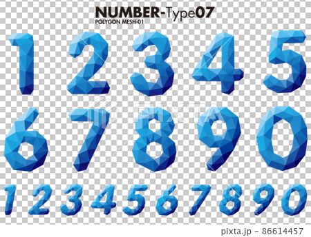 Number -07 - Stock Illustration [86614457] - PIXTA