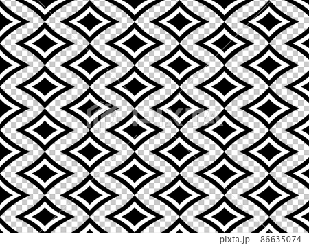 Monotone diamond pattern background - Stock Illustration [86635074] - PIXTA
