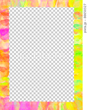 Brightly colored photo frames - Stock Illustration [86650327] - PIXTA