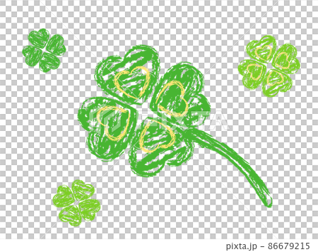 Illustration of a graffiti-style clover - Stock Illustration [86679215 ...