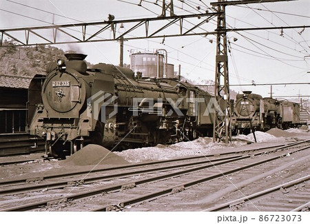 昭和43年 御殿場線D52蒸気機関車 国府津機関区 神奈川県の写真素材 [86723073] - PIXTA