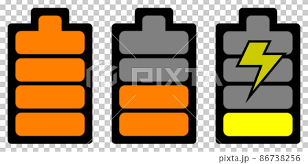 Illustration of the battery mark showing the... - Stock Illustration ...