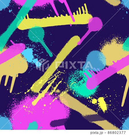 Bright Paint Splatter Background