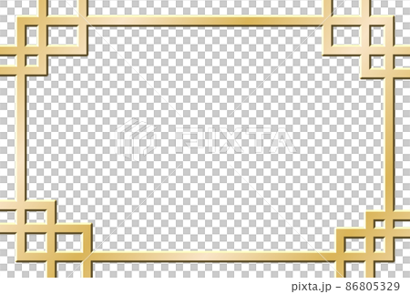 Simple shaded golden square gradient frame - Stock Illustration ...
