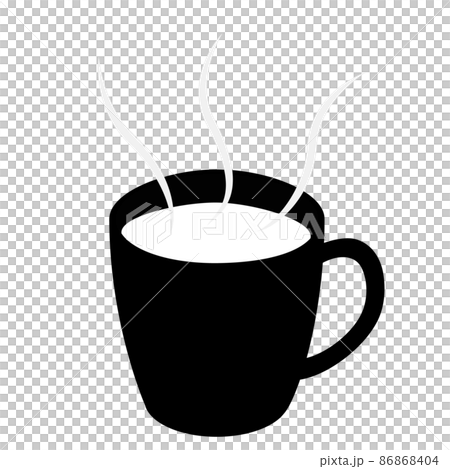 Hot milk icon in a cup. - Stock Illustration [86868404] - PIXTA