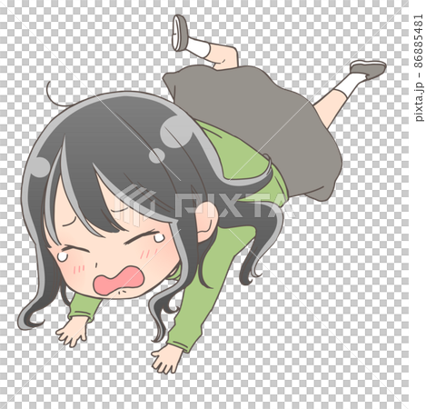 Fallen girl - Stock Illustration [86885481] - PIXTA