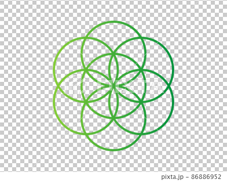 Sacred Geometric Pattern Seed of Life - Stock Illustration [86886952 ...