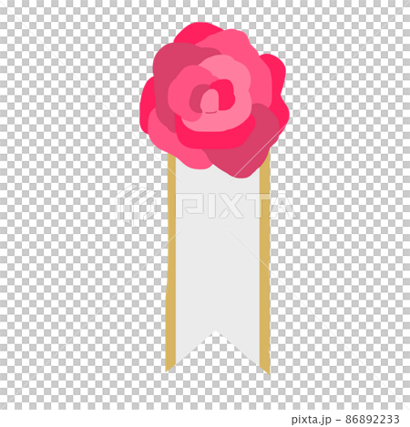 Illustration of graduation corsage - Stock Illustration [86892233] - PIXTA