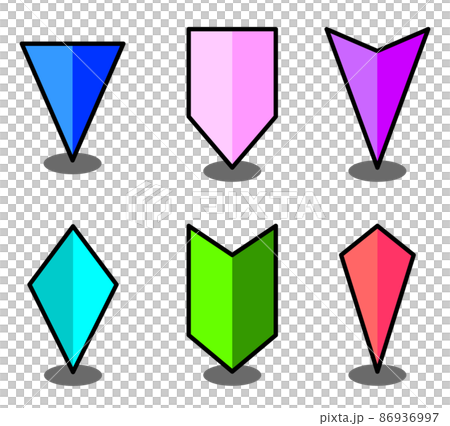 Pin mark indicating the position with pinpoint - Stock Illustration ...