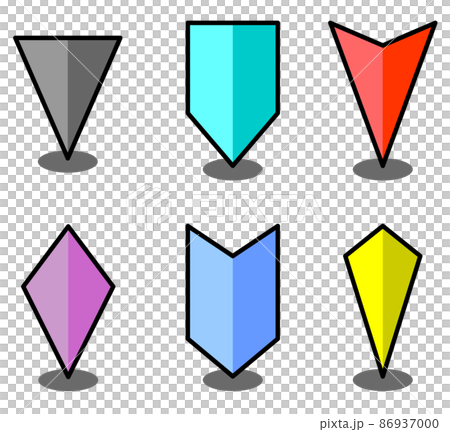 Pin mark indicating the position with pinpoint - Stock Illustration ...