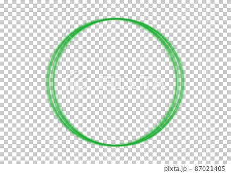 Circle line green - Stock Illustration [87021405] - PIXTA
