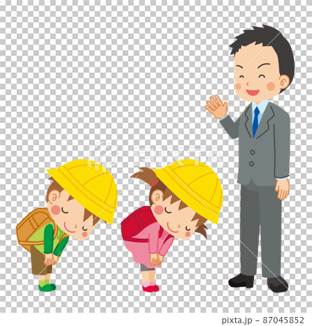 Illustration of cute elementary school children... - Stock Illustration ...