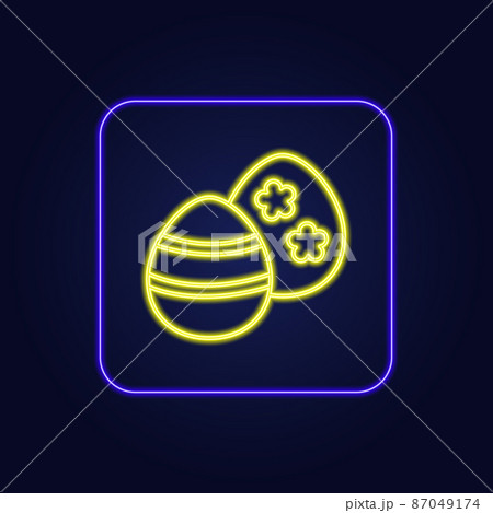 Beautiful stylish colorful neon icon sign...のイラスト素材 [87049174] - PIXTA