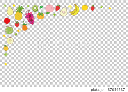 Fruit frame background material corner - Stock Illustration [87054387 ...