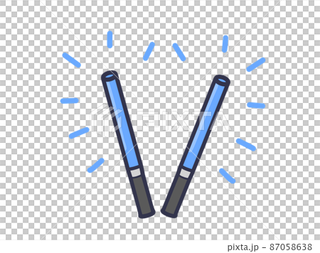 Penlight blue illustration - Stock Illustration [87058638] - PIXTA