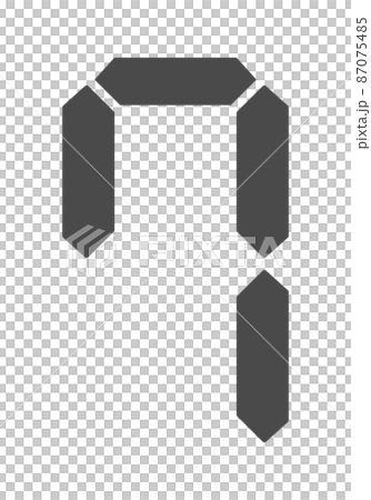Digital number 7 - Stock Illustration [87075485] - PIXTA