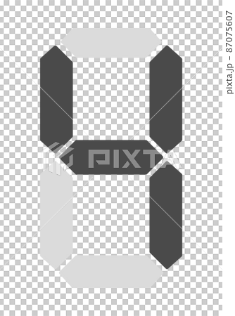 Digital number 4 - Stock Illustration [87075607] - PIXTA