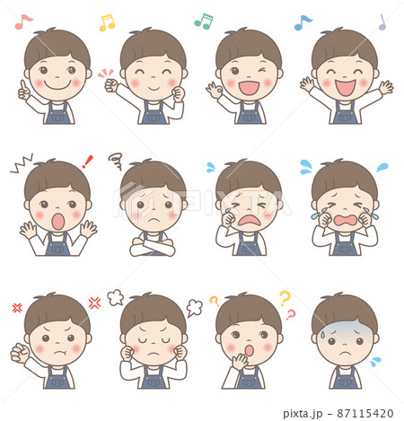 男の子イラスト（上半身）のイラスト素材 [87115420] - PIXTA