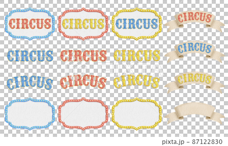 Vector illustration of circus logo, frame and... - Stock Illustration ...