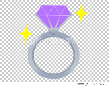 Purple jewel ring - Stock Illustration [87213775] - PIXTA