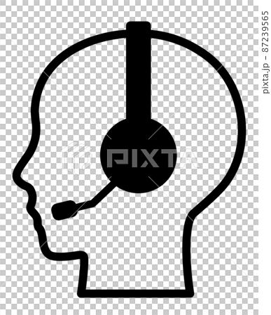 Operator silhouette - Stock Illustration [87239565] - PIXTA