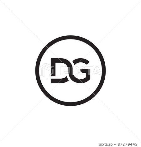 Initial DG Letter Logo Design With Creative...のイラスト素材 [87279445] - PIXTA