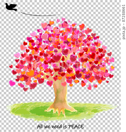 Peace Tree Drawing