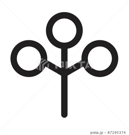 Tree icon vector glyph symbol for nature,...のイラスト素材 [87295374] - PIXTA
