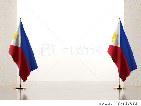 Filipino Flag Background The National Flag Of The Philippines Photo