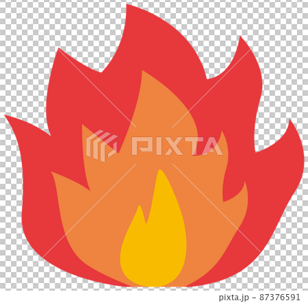 Flame mark - Stock Illustration [87376591] - PIXTA