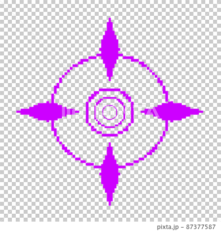 Pixel art scope (purple) - Stock Illustration [87377587] - PIXTA