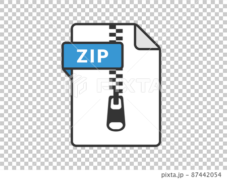 Icon illustration of compressed ZIP file - Stock Illustration [87442054 ...