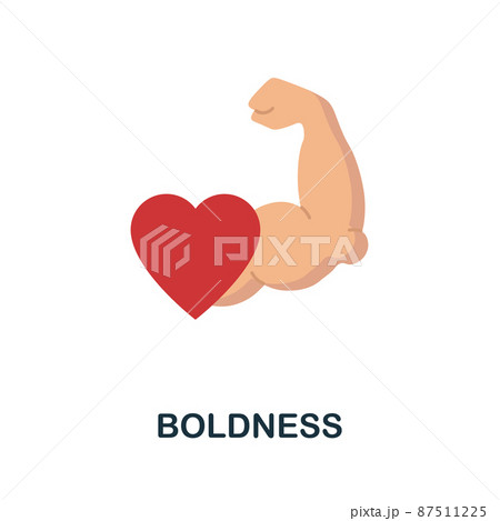 Boldness flat icon. Colored element sign from...のイラスト素材 [87511225] - PIXTA