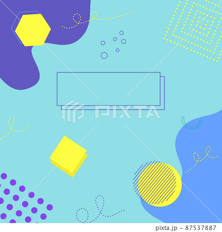 Memphis design. Abstract art background....のイラスト素材 [87537887] - PIXTA