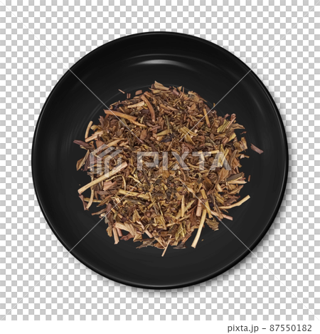 Hojicha Tea Leaf Illustration Real - Stock Illustration [87550182] - PIXTA