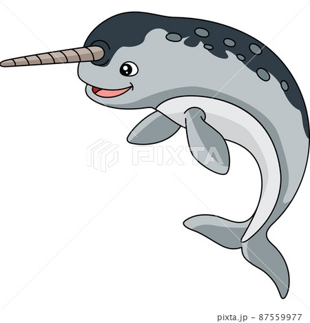 Narwhal Cartoon Face