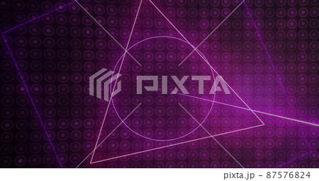 Image of neon pink sports field and neon...のイラスト素材 [87576824] - PIXTA