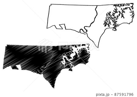 Clay County, State of Tennessee (U.S. county,...のイラスト素材 [87591796] - PIXTA