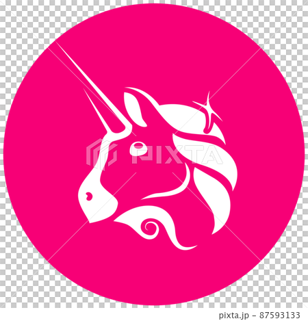 Uniswap UNISWAP UNI cryptocurrency virtual... - Stock Illustration ...