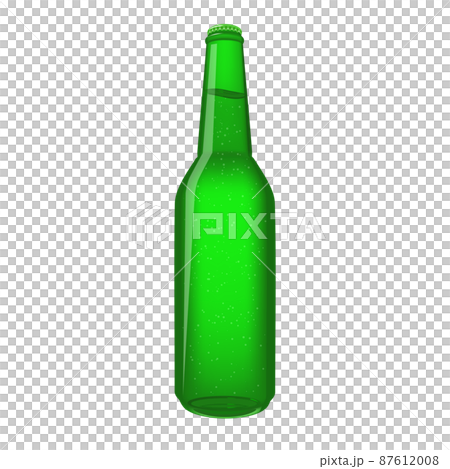 Green bottle vector illustration on white... - Stock Illustration ...