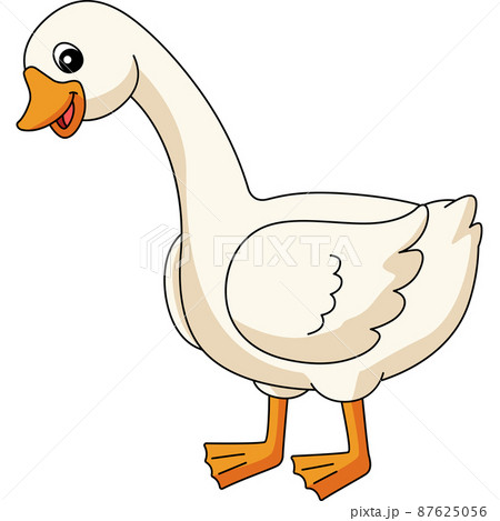 Goose Cartoon Colored Clipart Illustrationのイラスト素材 [87625056] - PIXTA