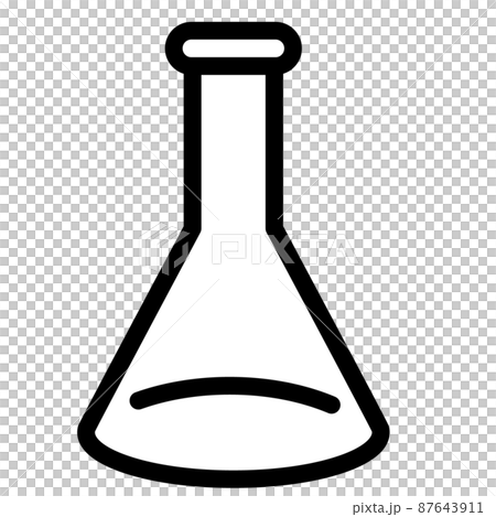 Simple empty flask icon illustration - Stock Illustration [87643911 ...